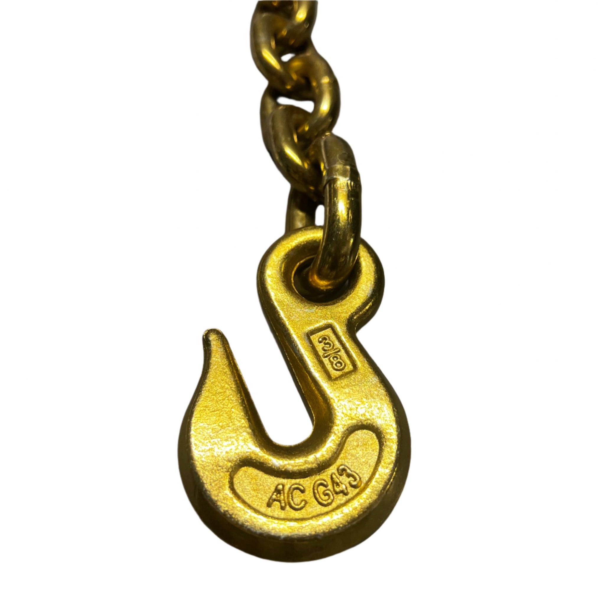 3/8" G70 TIE DOWN CHAIN EXT WITH PEAR LINK & EYE GRAB HOOK ...