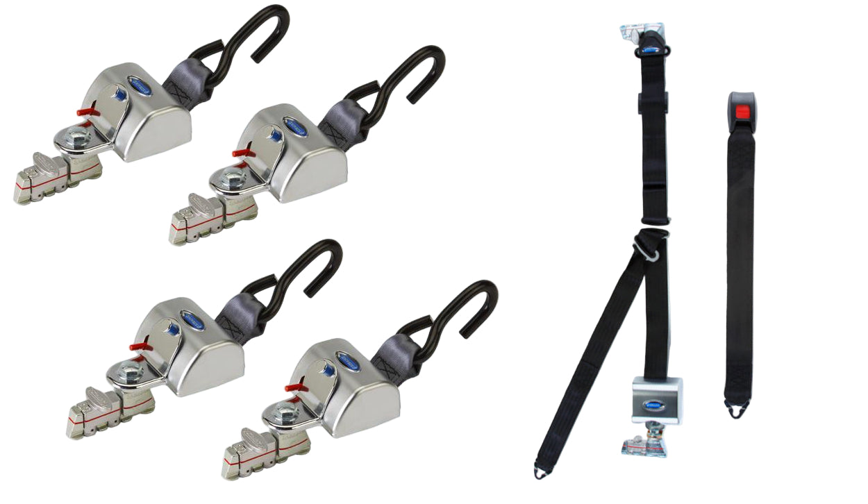 QRT Max Retractor Kit Combo Lap/Shoulder BelT L-Track | Q-8307-A1-L ...