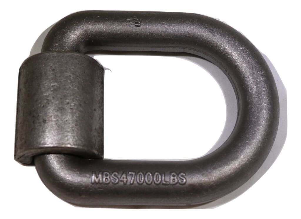 1" LONG FORGED D-RING W/WELD ON CLIP | RatchetStrap.com