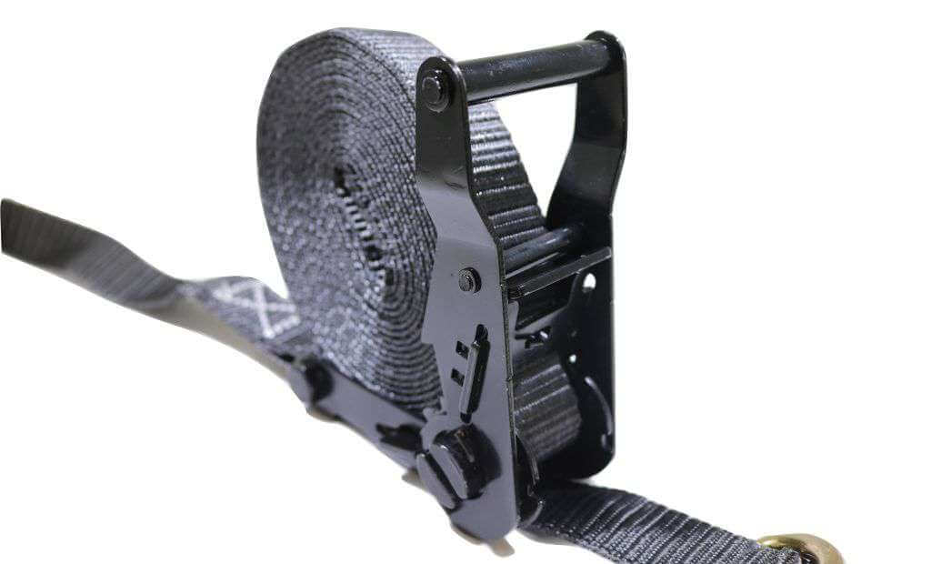 RATCHET STRAP WITH WIRE HOOKS & D-RINGS | RatchetStrap.com