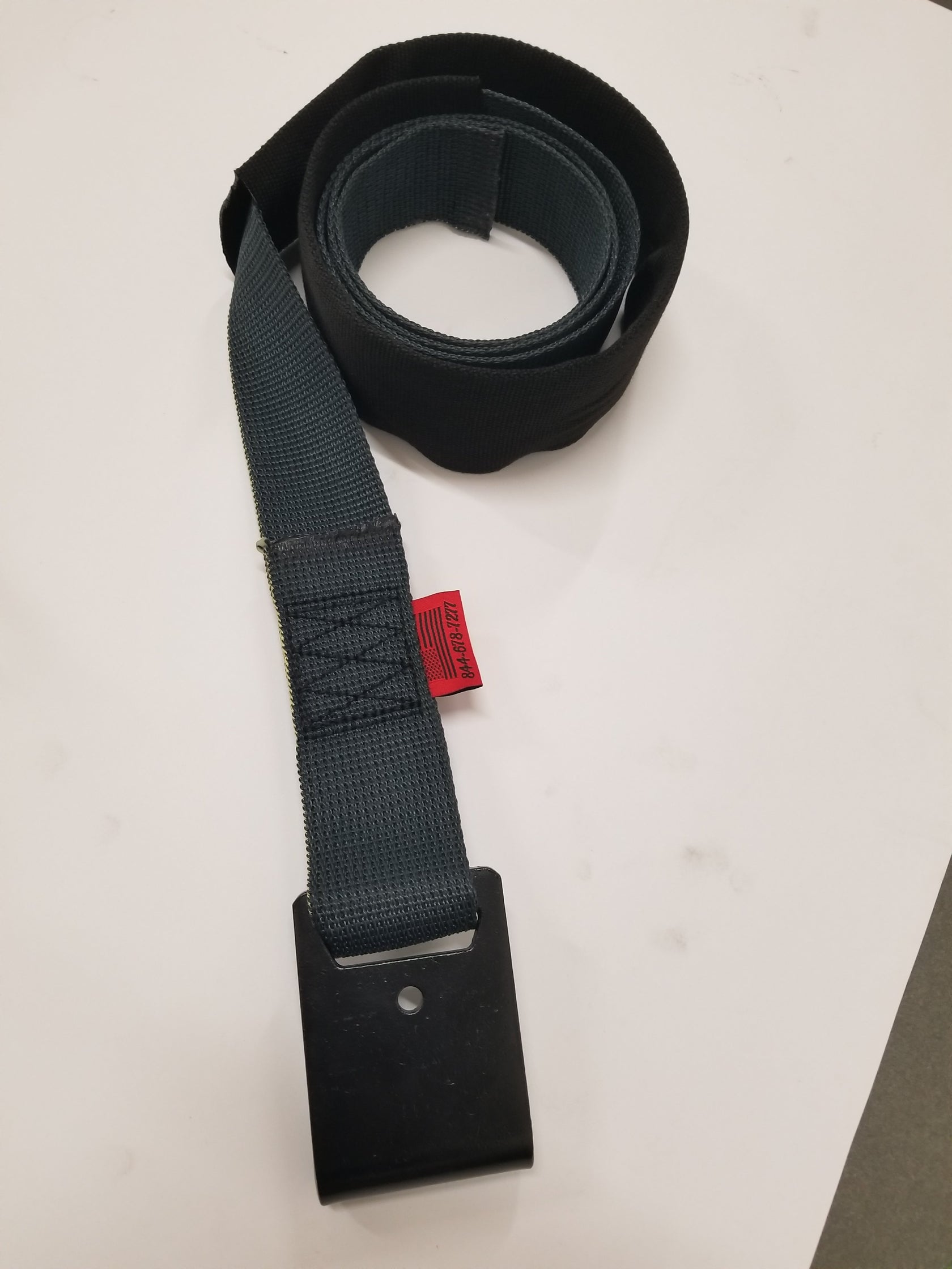 2" x 6 ft Black DuPont ™ Kevlar® Strap w/ Flat Hook - Heat Resistant ...