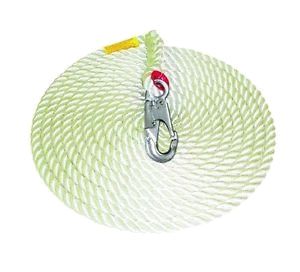5/8x50 FT LIFELINE ROPE DOUBLE LOCKING HOCK|RatchetStrap.com