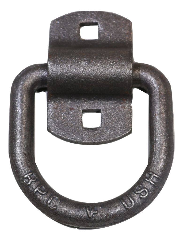 QTY 4 - 1/2" Forged D Ring w/Bracket - 4,000 lb.