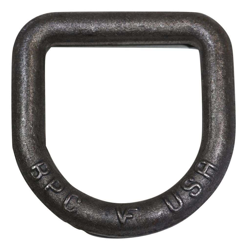QTY 4 - 1/2" Forged D Ring w/Bracket - 4,000 lb.